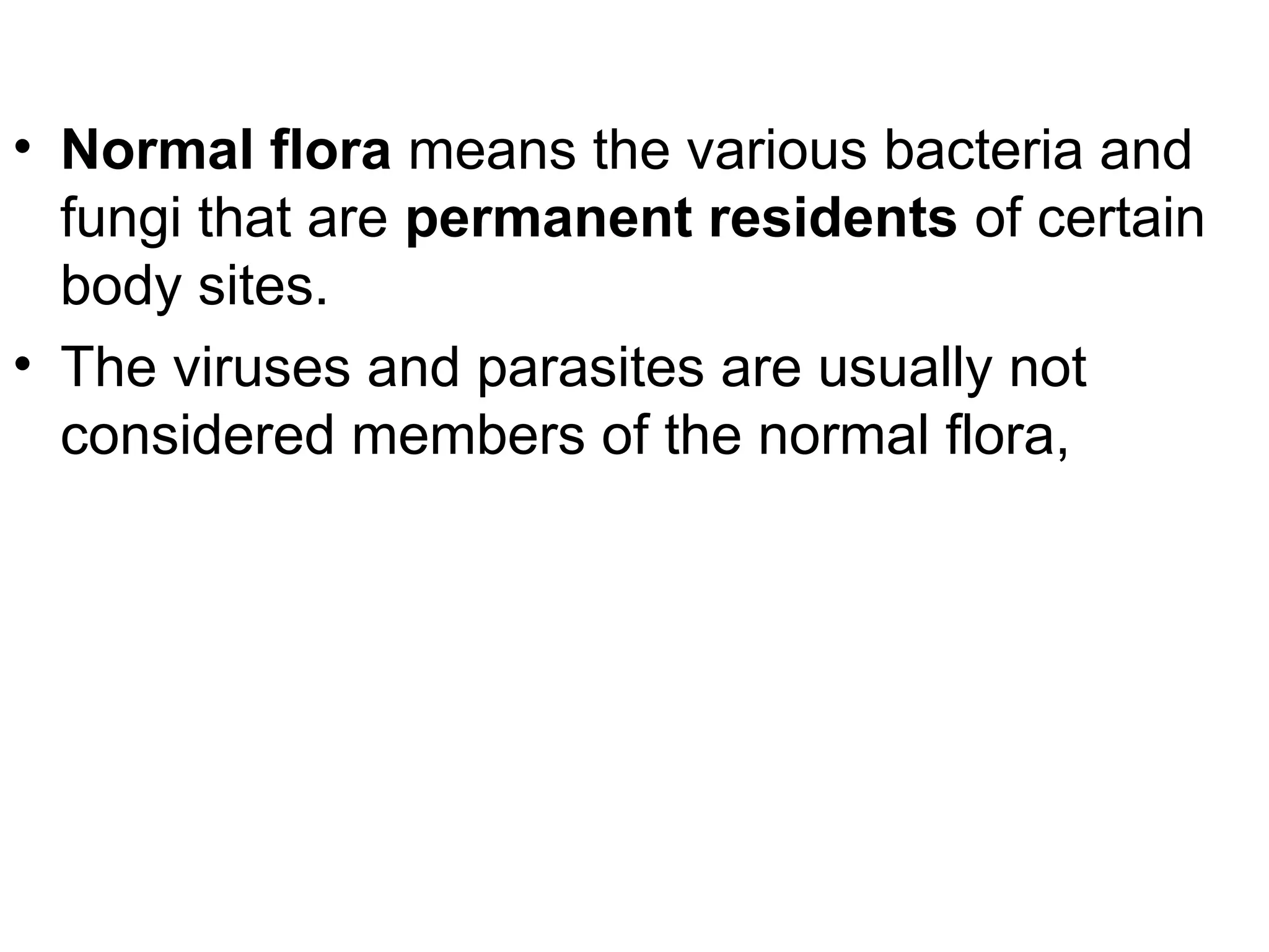 Microbiology of normal Flora of human body | PPT