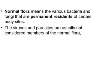 Microbiology of normal Flora of human body | PPT