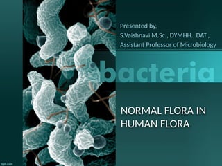 Normal flora present inside human body | PPTX