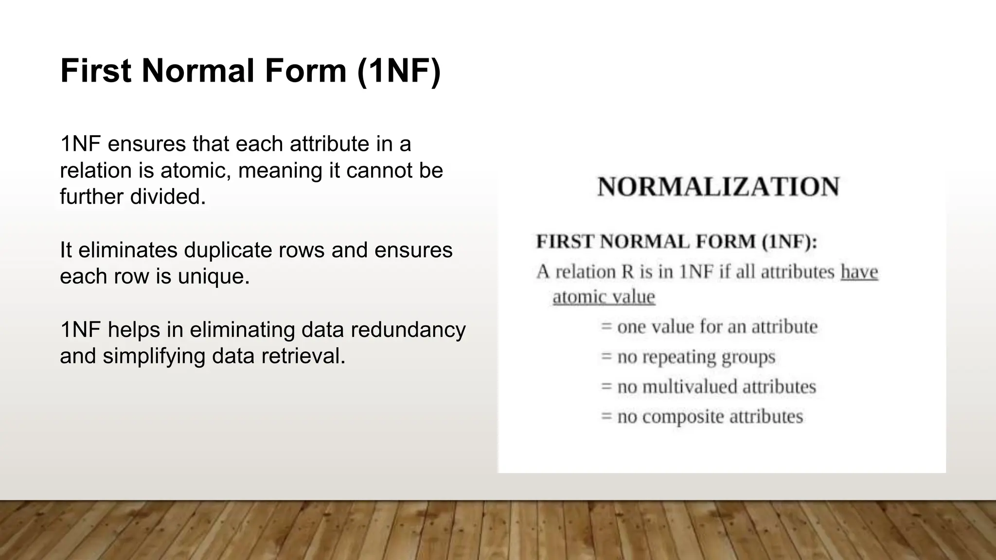 Normal Form Of Dbms Pptx Databases Computer Software And Applications