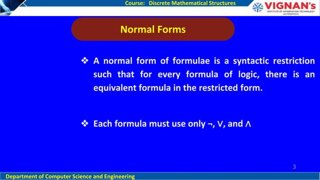 Normal forms | PPTX | Science