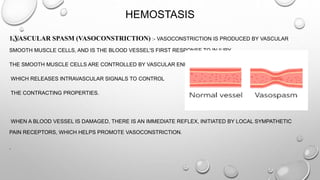 Normal hemostasis | PPT