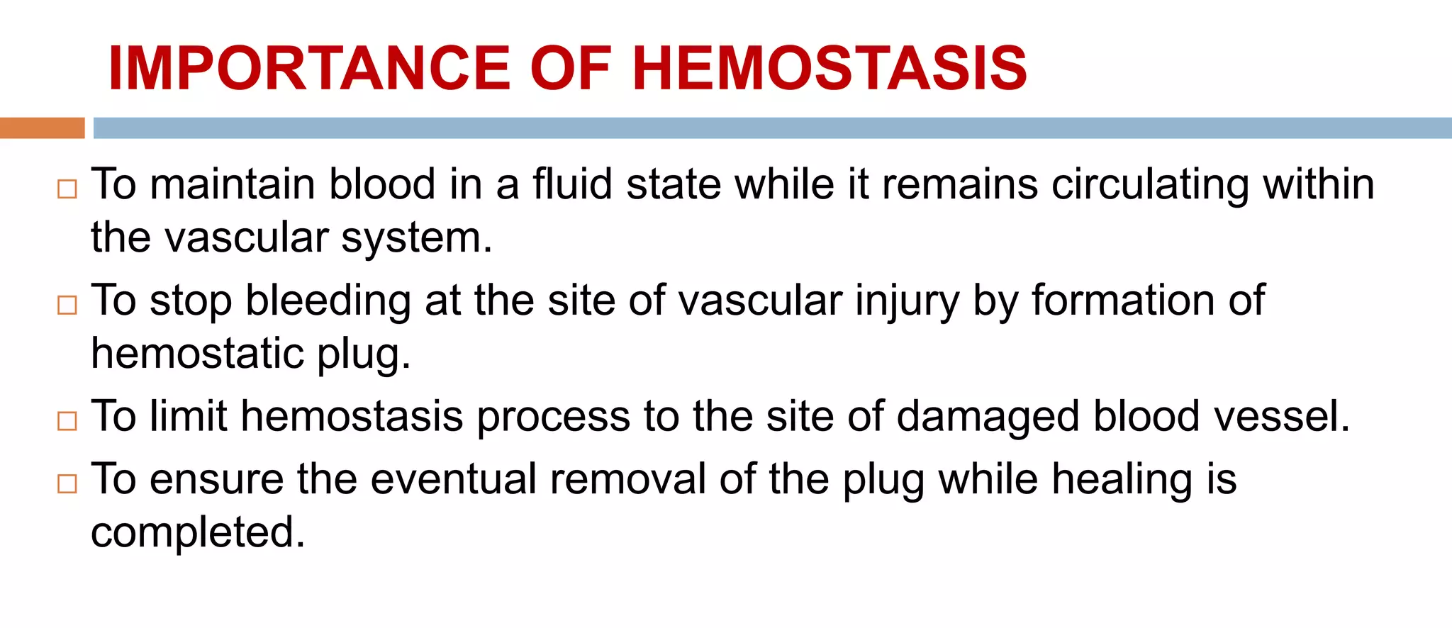 NORMAL HEMOSTASIS | PPTX