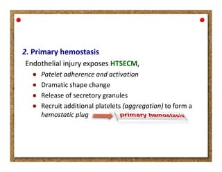 Normal hemostasis and coagulation | PDF