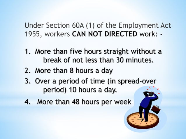 Normal hours of work | PPTX | Holidays