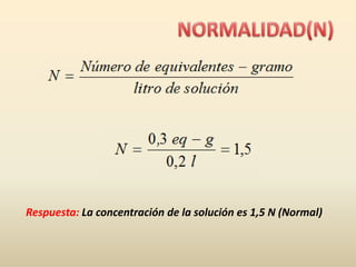 Normalidad | PPSX | Chemistry | Science