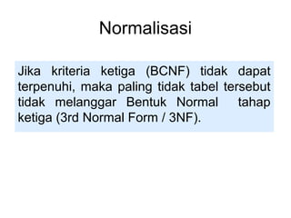 Normalisasi data | PPT