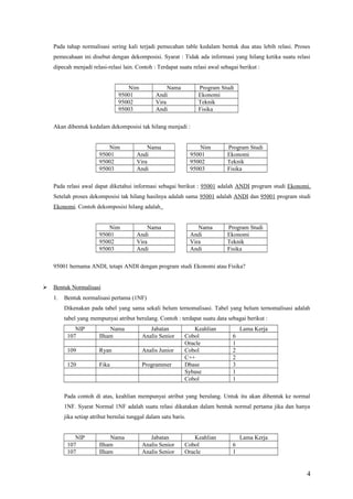 Modul Normalisasi | DOC