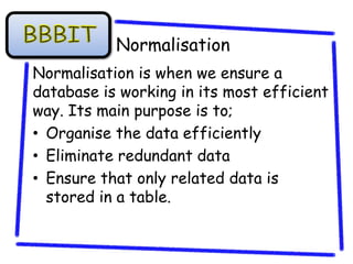 Normalisation | PPT
