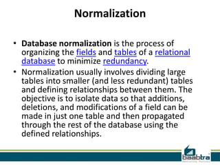 Normalisation | PPT