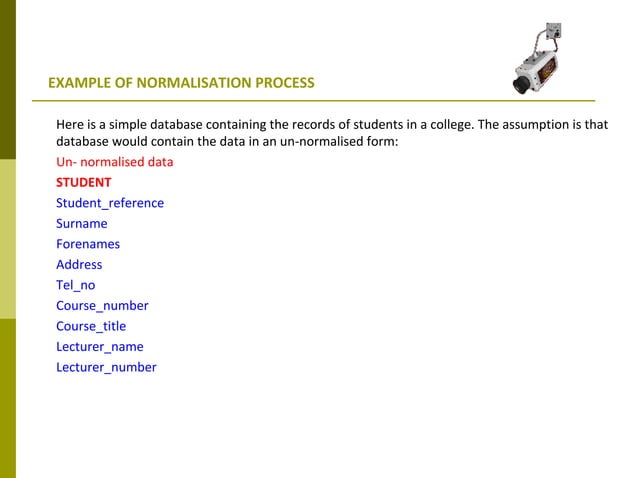 Normalisation Ppt Databases Computer Software And Applications