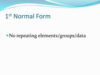 Normalisation lesson plan | PPT