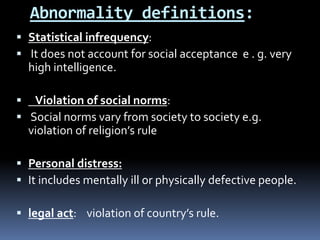 Normality & abnormality | PPTX