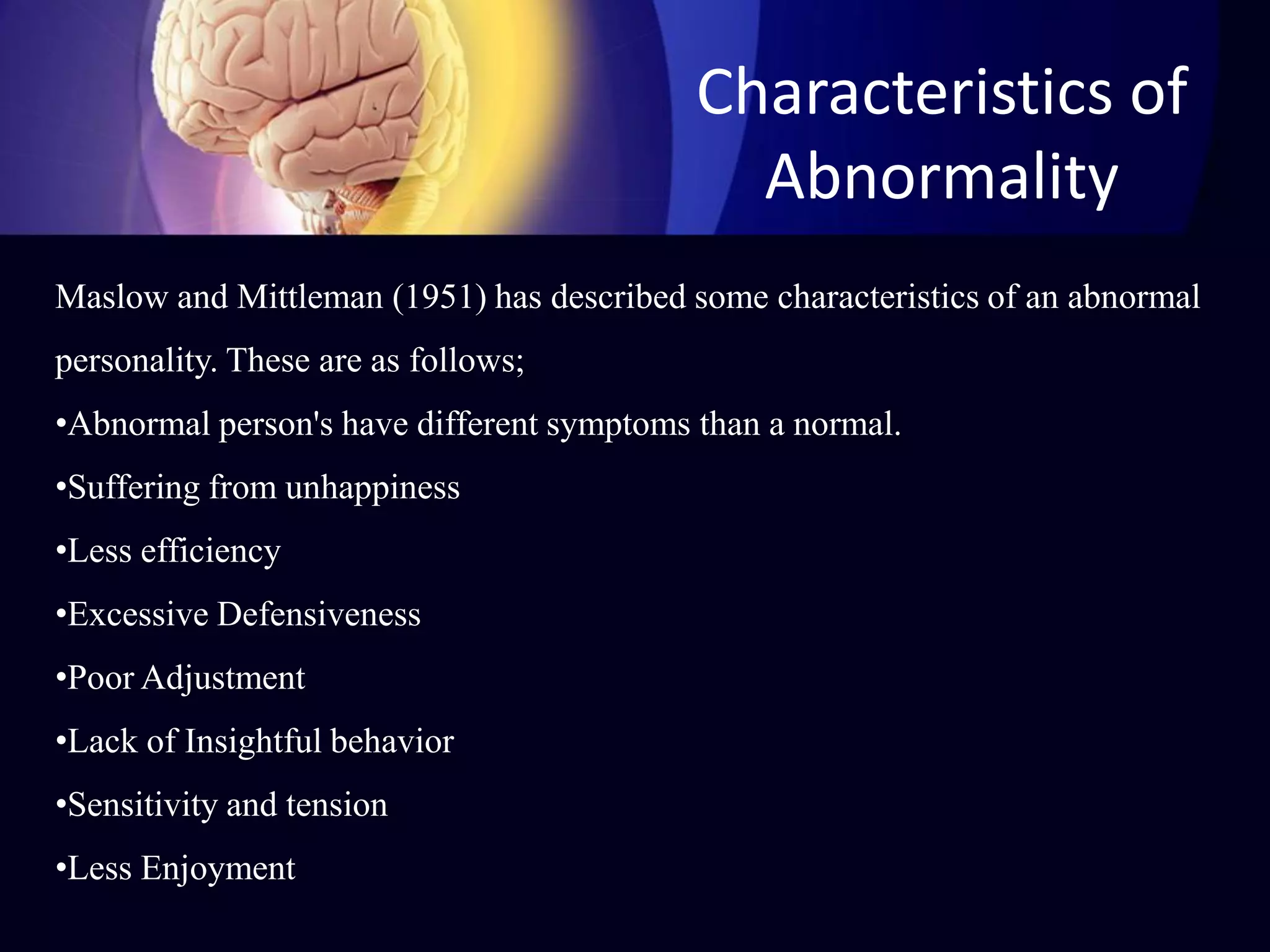 Concept of Normality and Abnormality | PDF