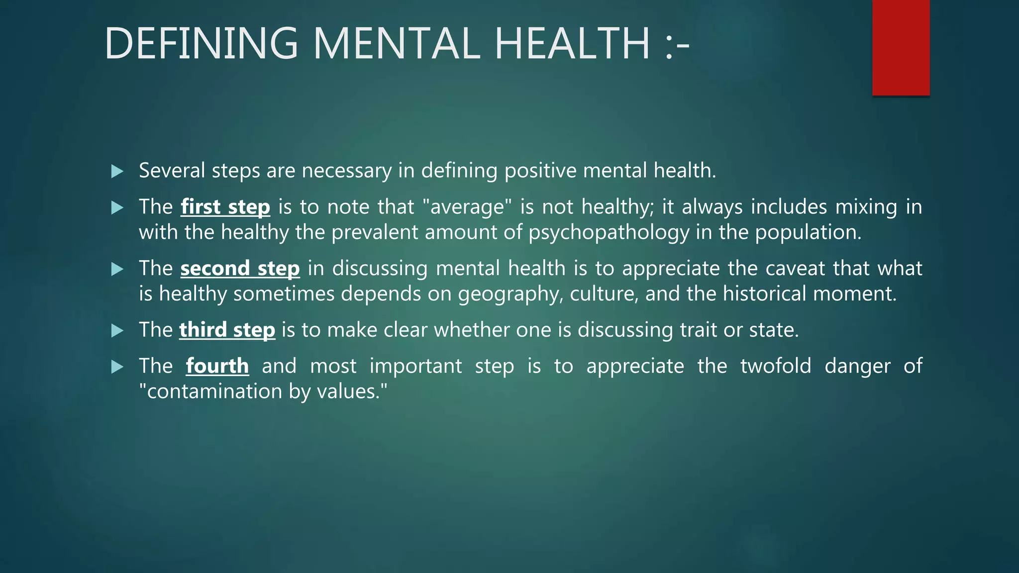Normality & Mental health | PPTX