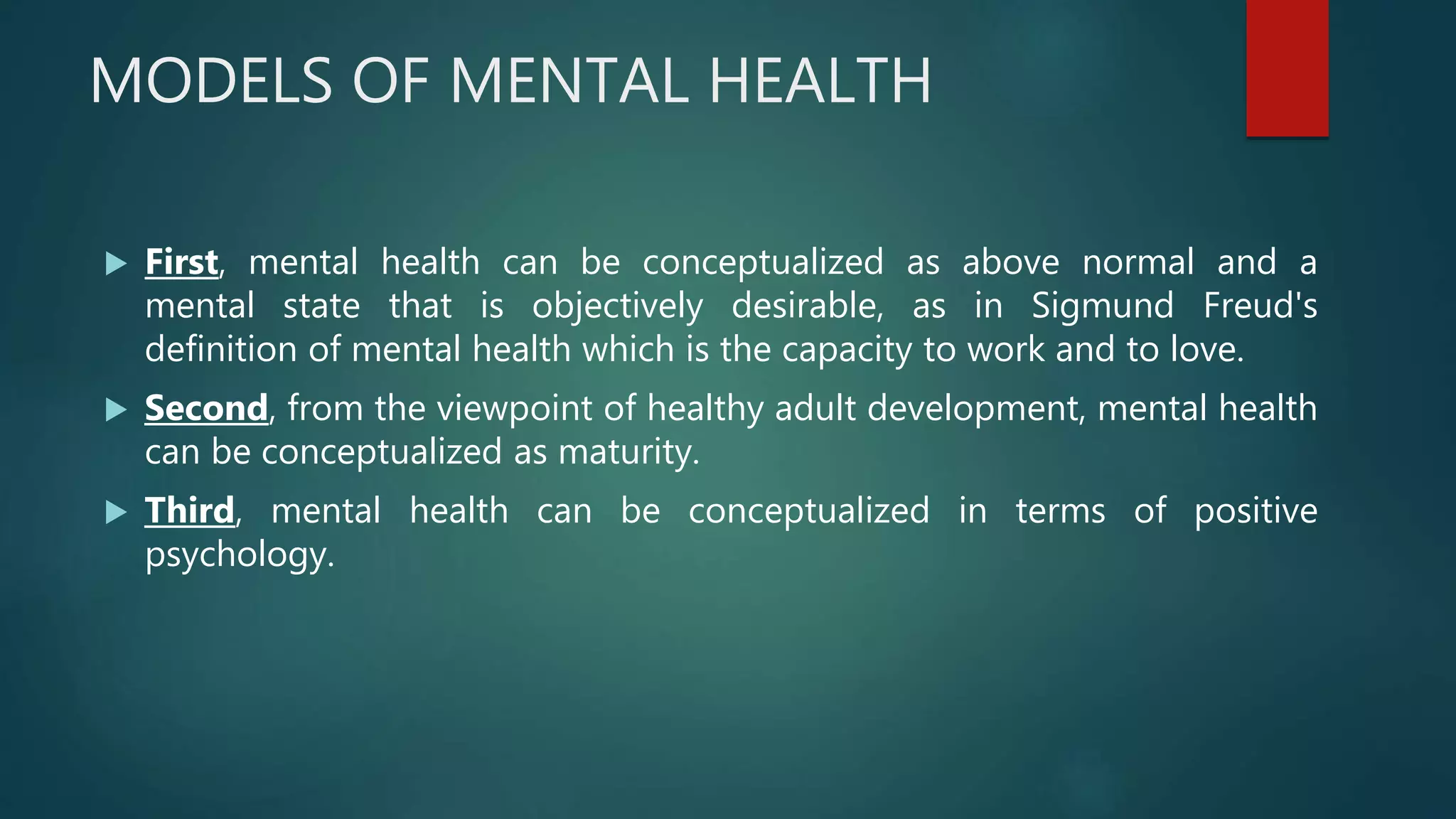Normality & Mental health | PPTX
