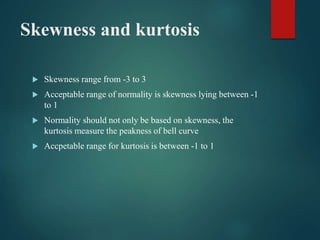 Normality test on SPSS | PPTX