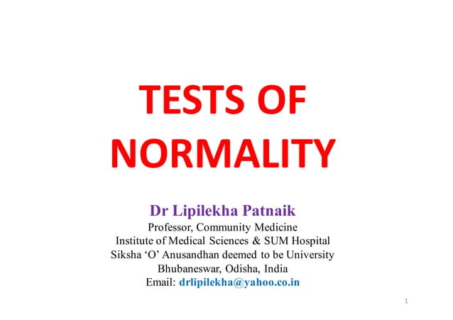 Normality tests | PDF