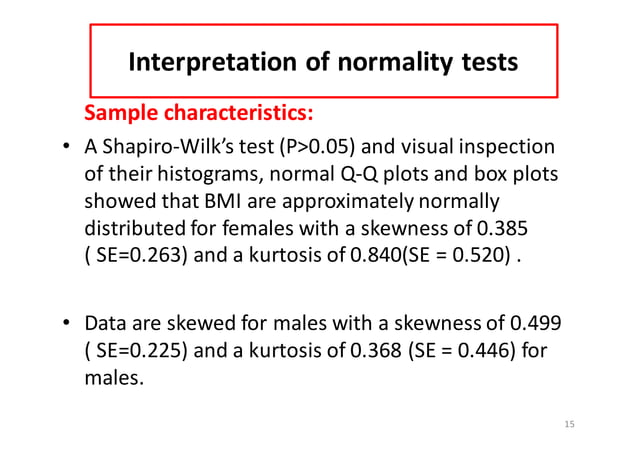Normality Tests
