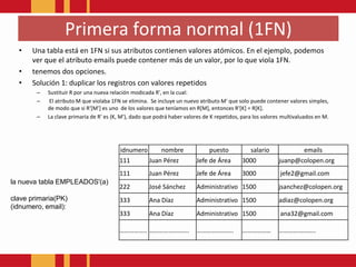 Normalizacion db | PPTX