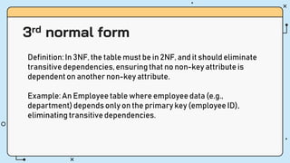 Normalization ppt for RDBMS PPT FOR BCA and for computer science ...