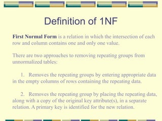 Normalization | PPT