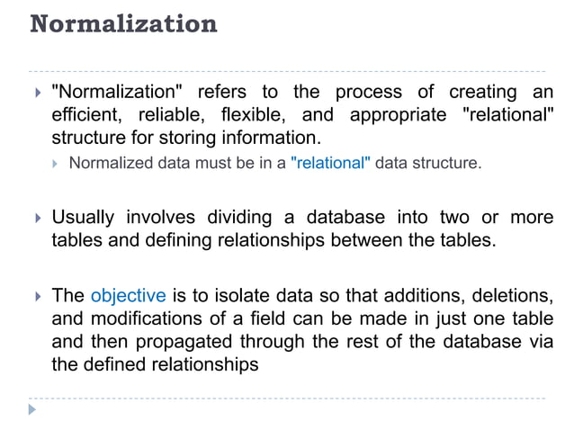Normalization | PPTX