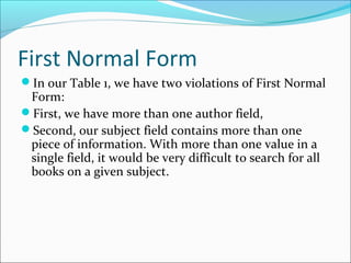 Normalization | PPT