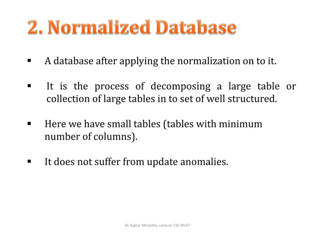 Normalization | PPT