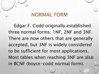 Normalization | PPTX