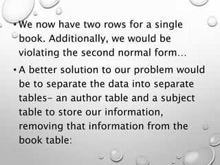 Normalization | PPTX