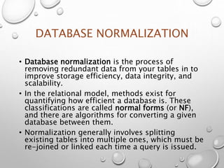 Normalization | PPT