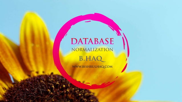 Normalization in a Database | PPTX