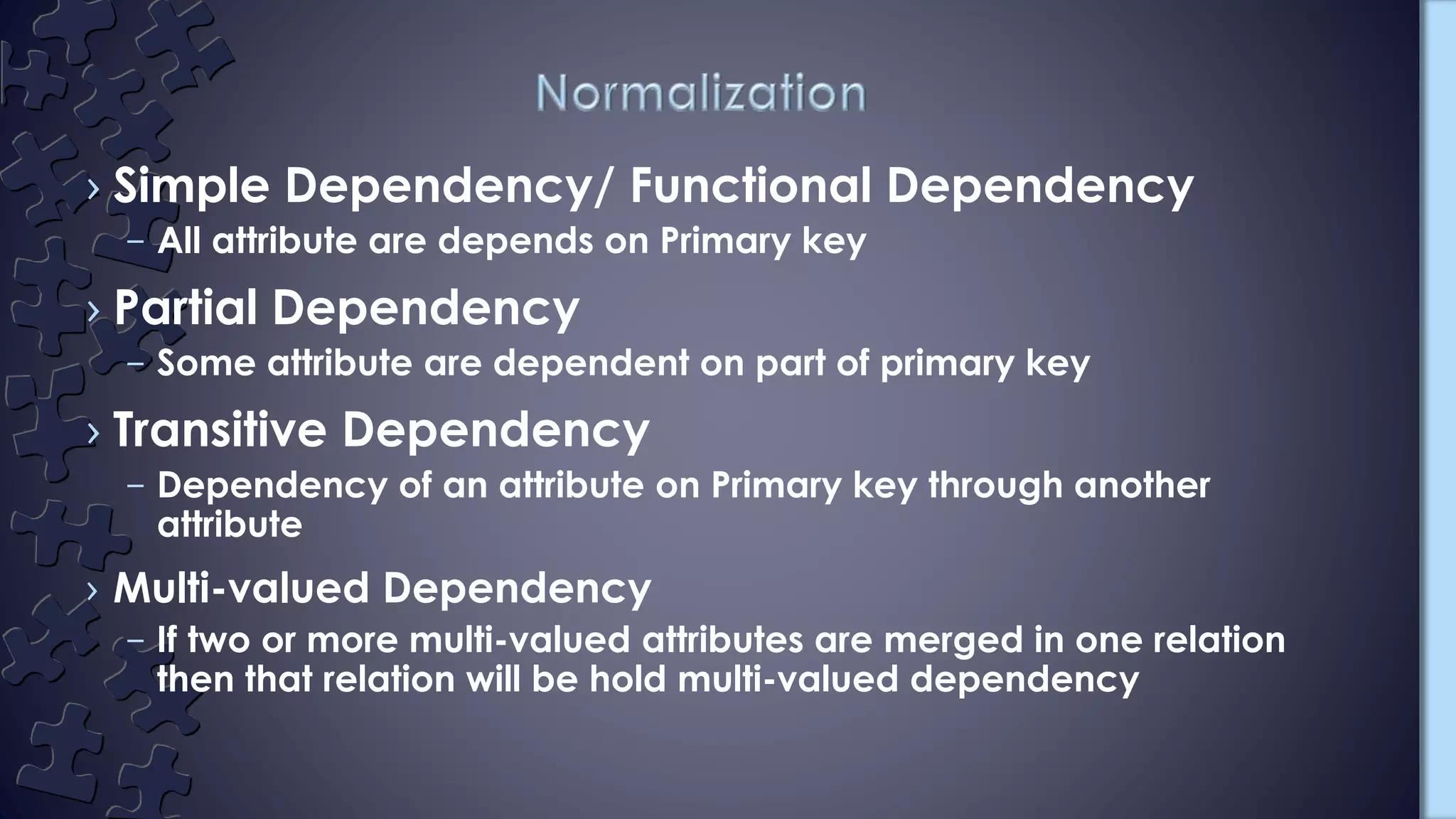 Normalization | PPTX | Databases | Computer Software and Applications