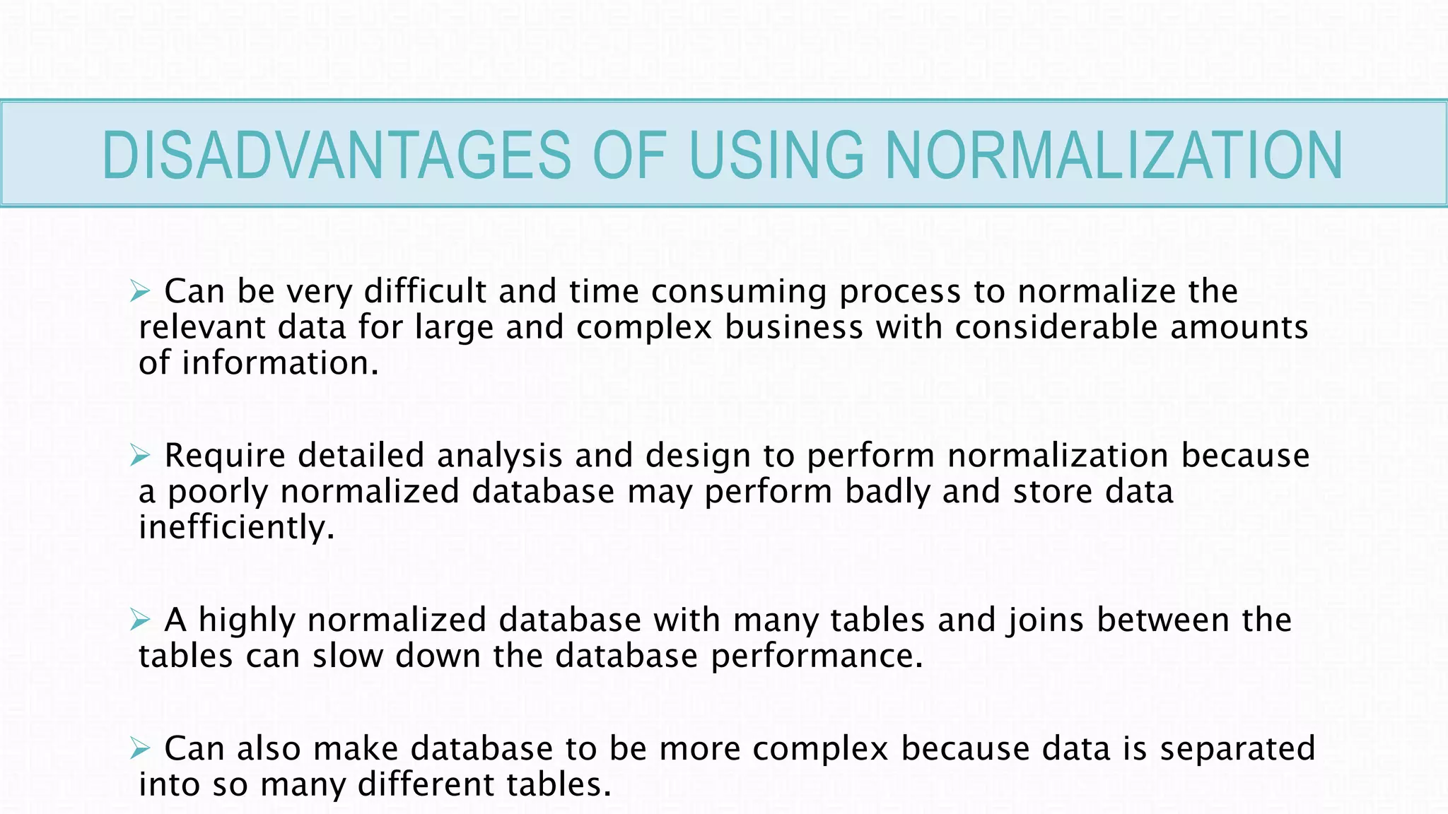 Importance of Normalization | PPT Importance of Normalization | PPT