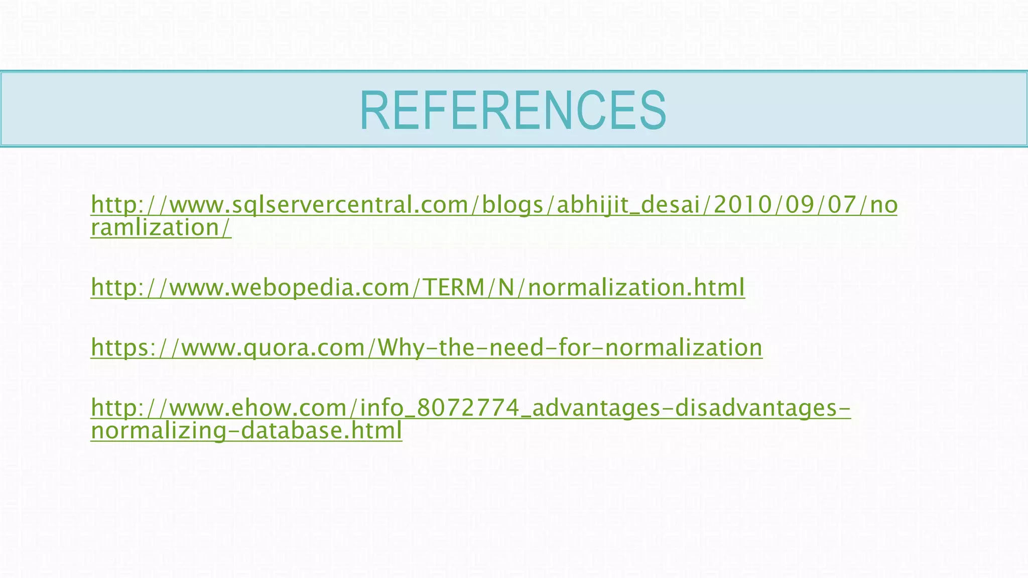Importance of Normalization | PPT Importance of Normalization | PPT