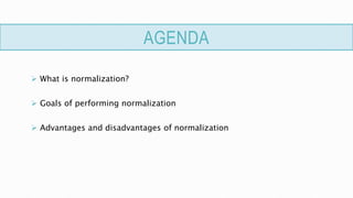 Importance of Normalization | PPTX | Databases | Computer Software and ...