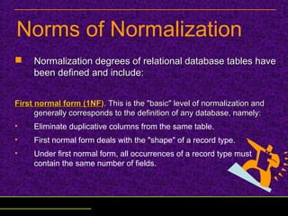 Normalization | PPT