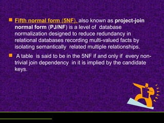 Normalization | PPT | Databases | Computer Software and Applications