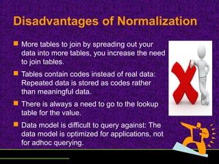 Normalization | PPT | Databases | Computer Software and Applications
