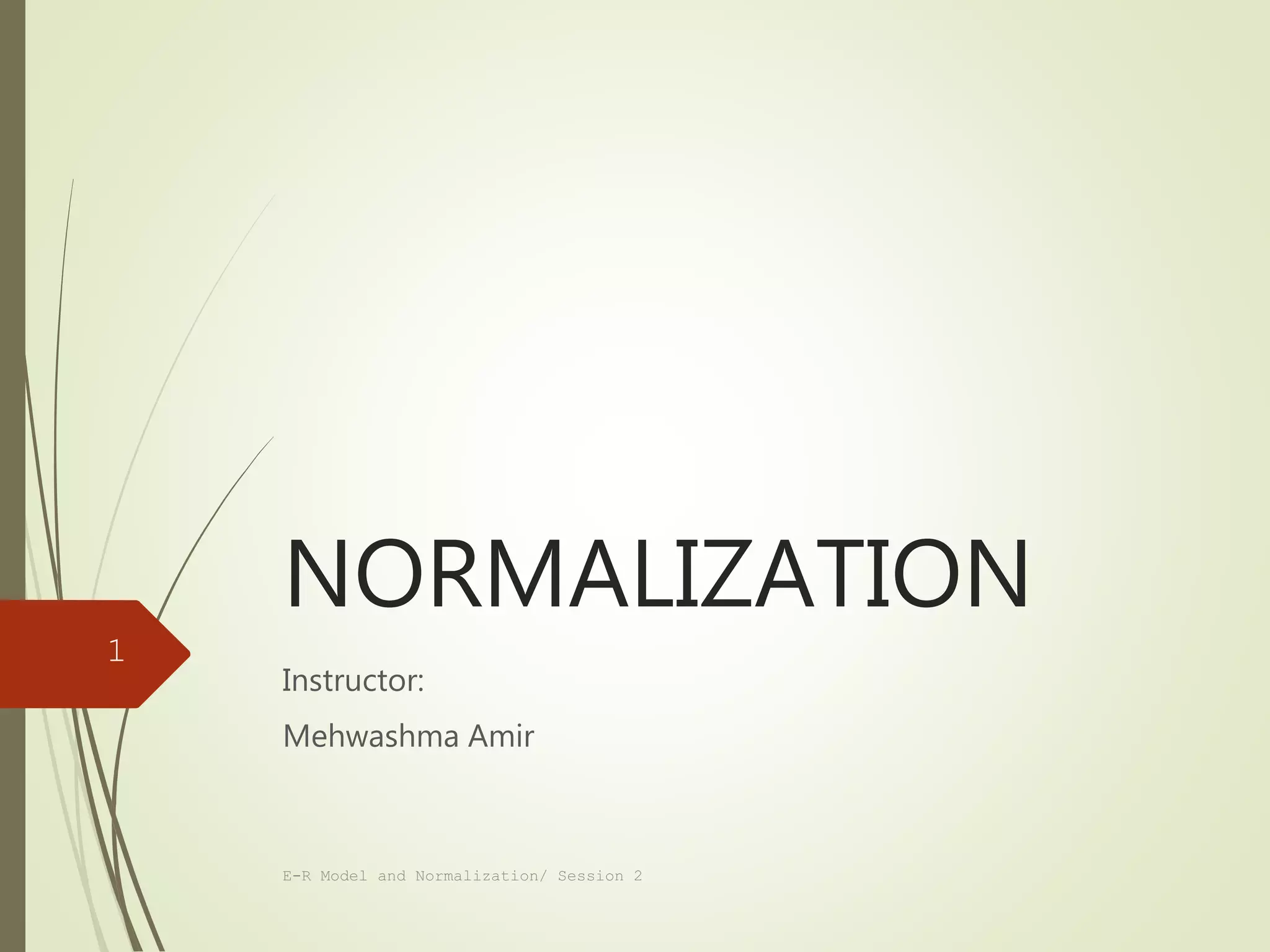 Normalization in Database | PPTX