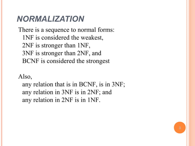 Normalization | PPT