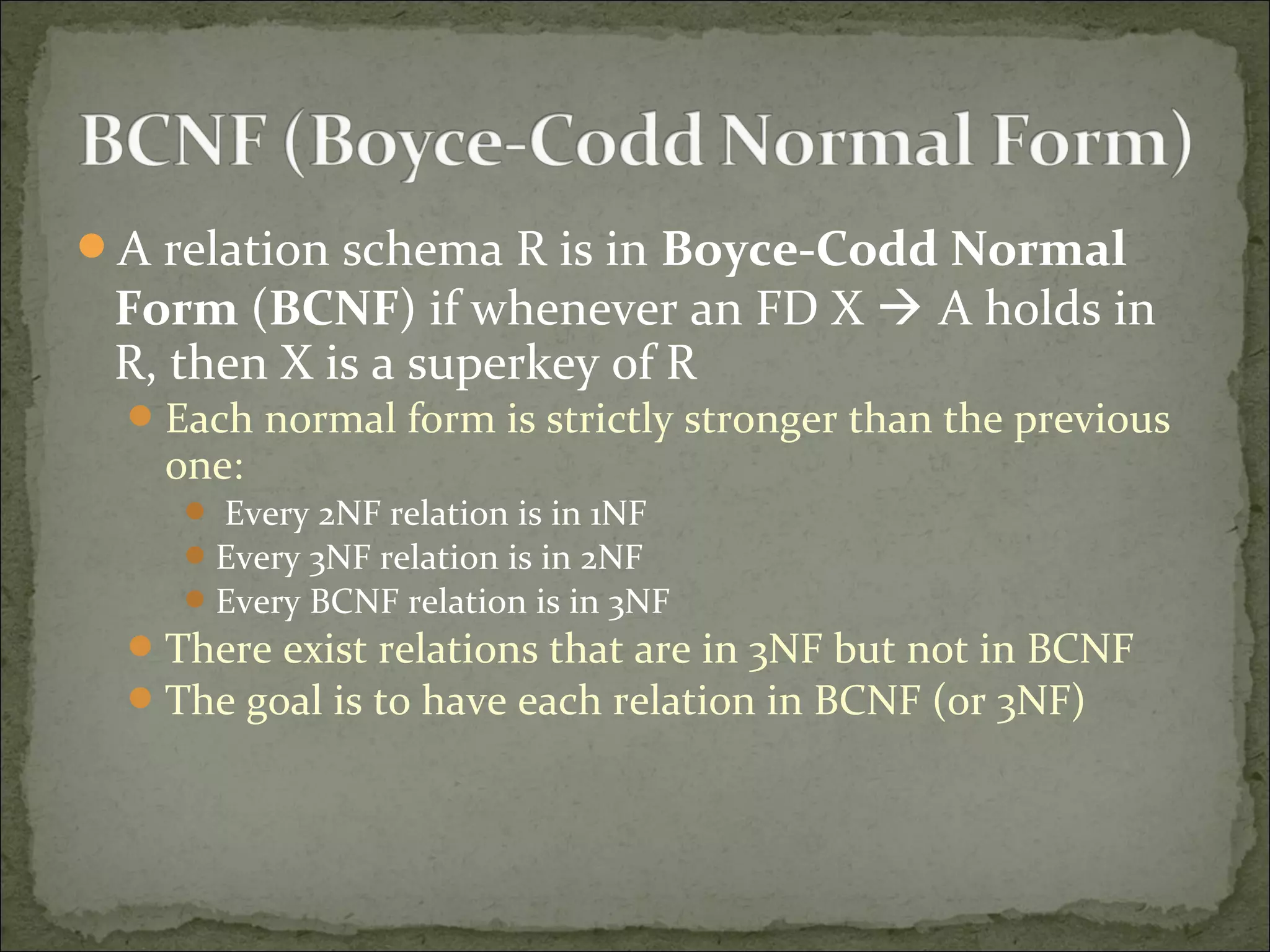 Function Dependencies and Normalization | PPT
