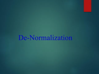 Normalization | PDF