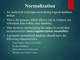 Normalization | PPT