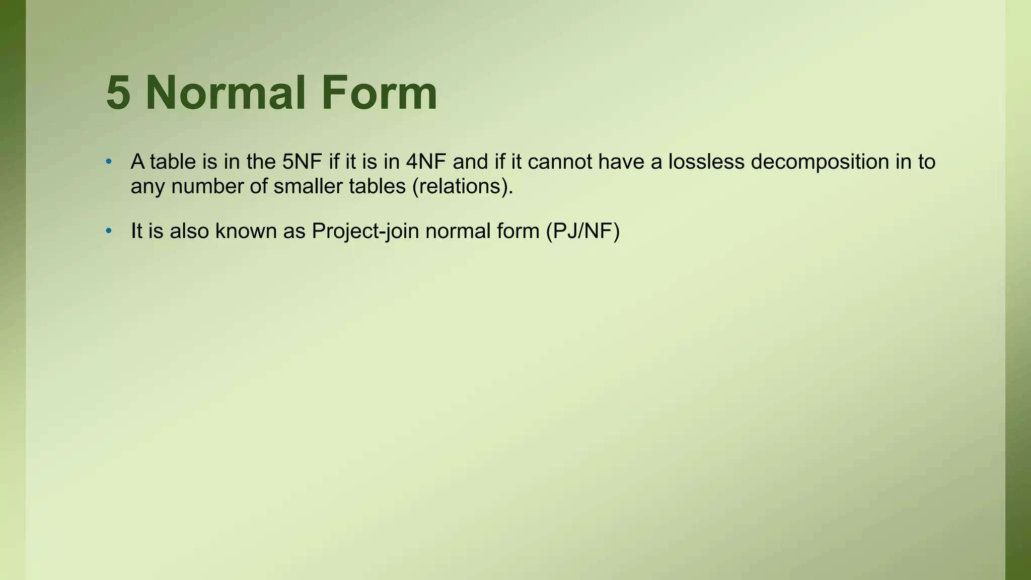 database Normalization | PPTX