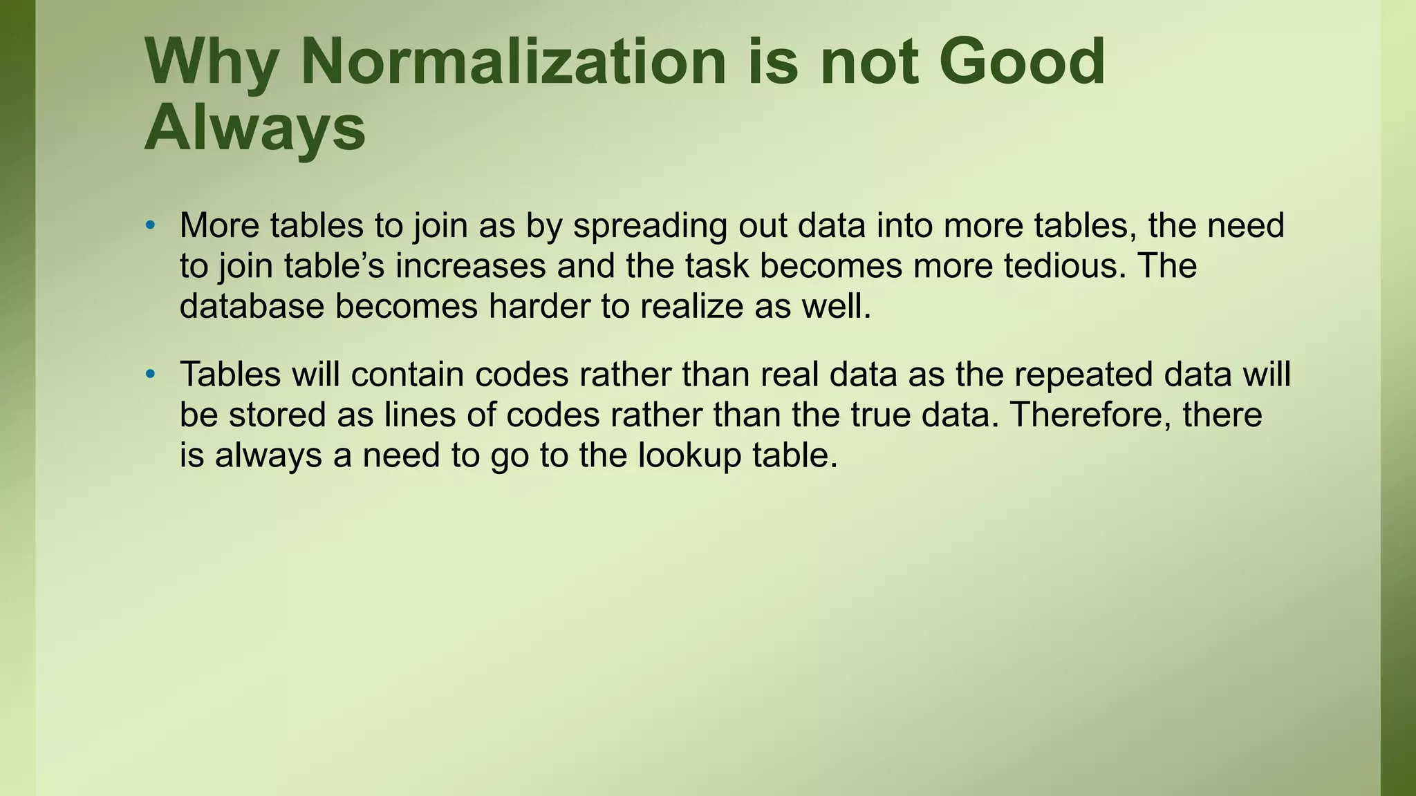 database Normalization | PPTX