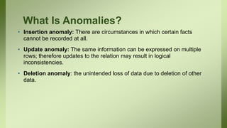 database Normalization | PPTX