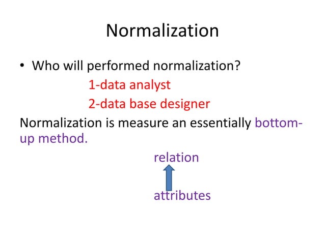 Normalization | PPT