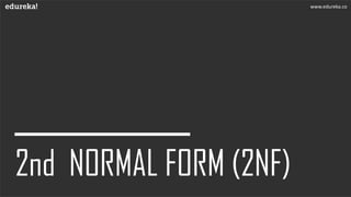 Normalization in SQL | Edureka | PDF